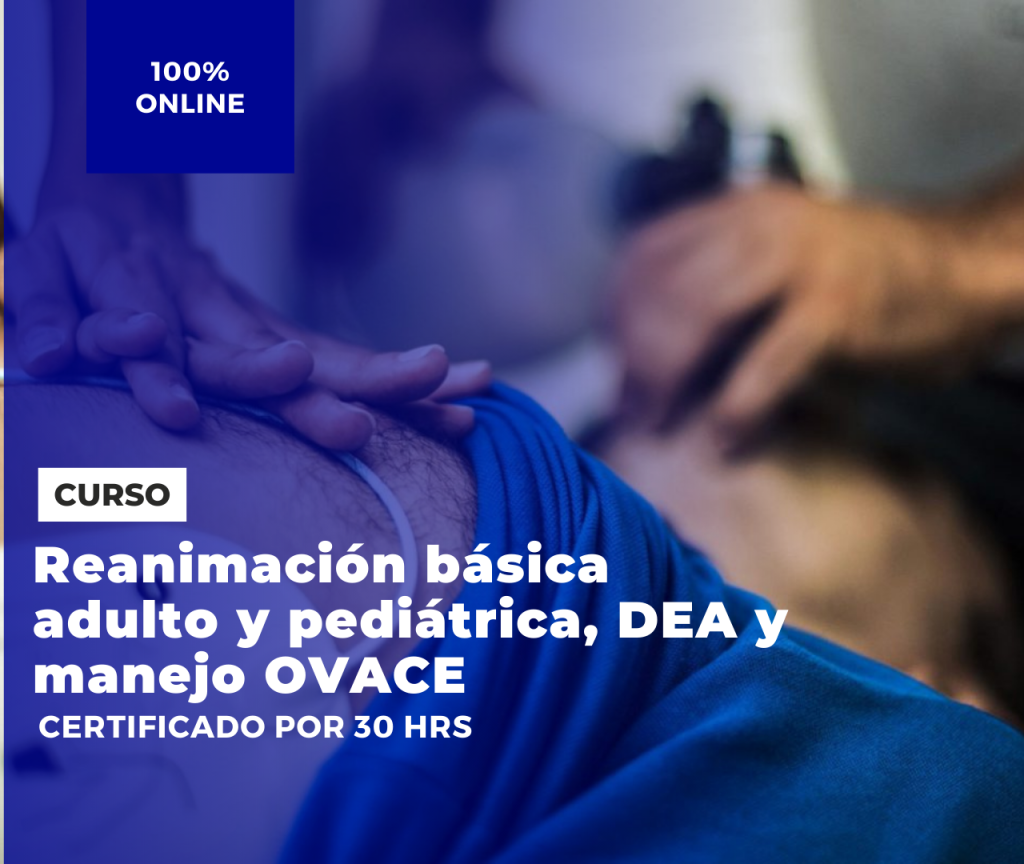 Curso RCP adulto y pediátrico - Online y asincrónico